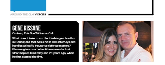 CLM Voices: Getting to Know Gene Kissane/Articles/CLM Magazine